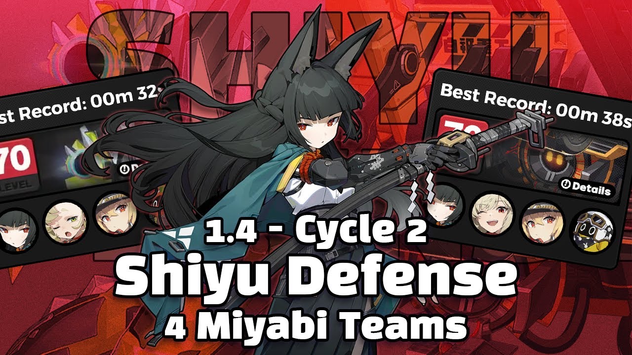 4 M0W1 Miyabi Teams vs Both Sides of Shiyu Defense | ZZZ 1.4 (Cycle 2 ...