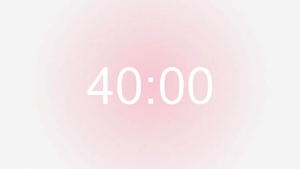 pink aura 40 minute timer (countdown) - YouTube