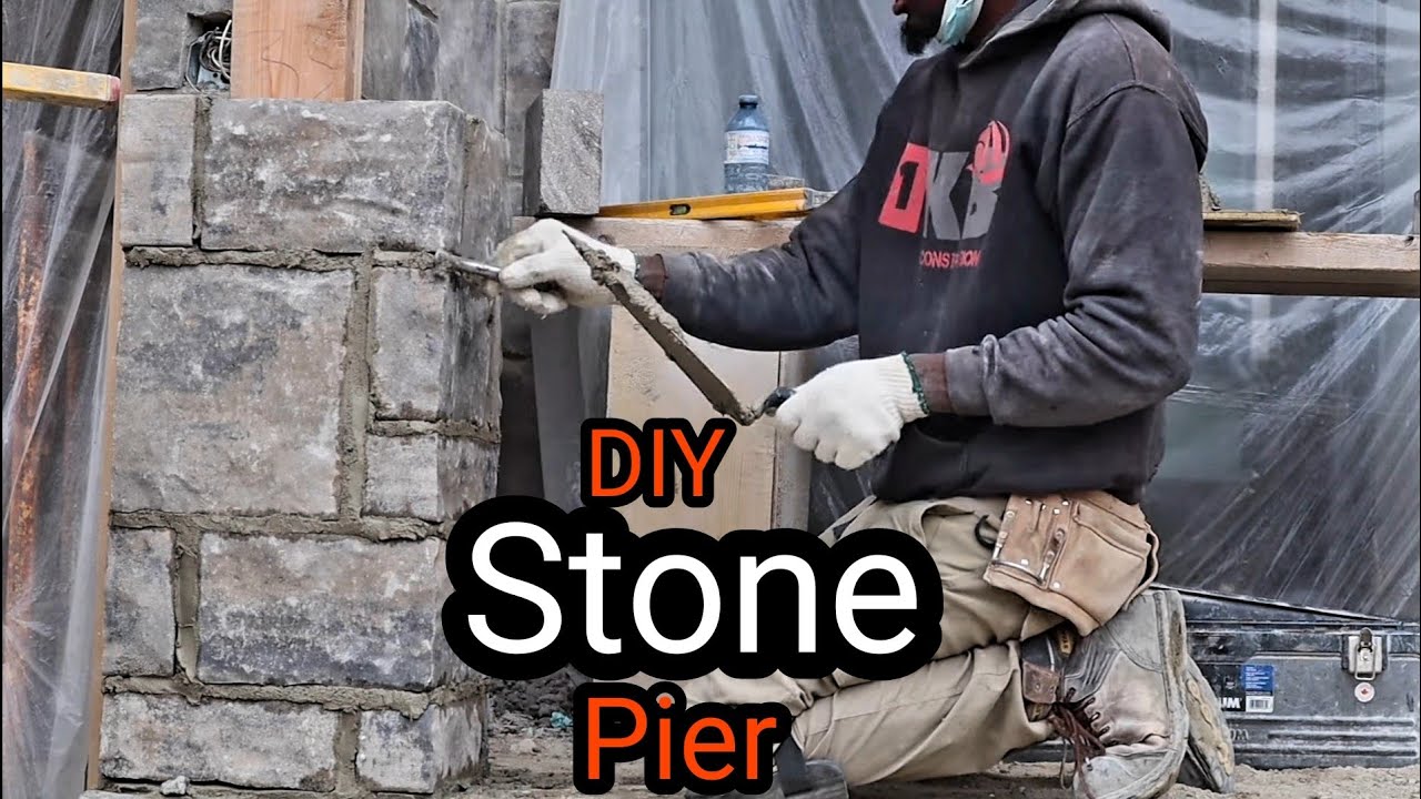 How To Build A Stone Pier, DIY Tips - YouTube