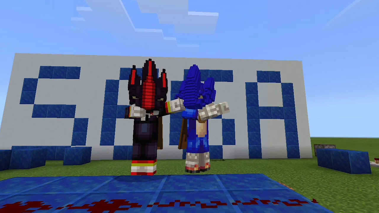 Sonic and shadowเต้น! [Sega] - Minecraft - YouTube