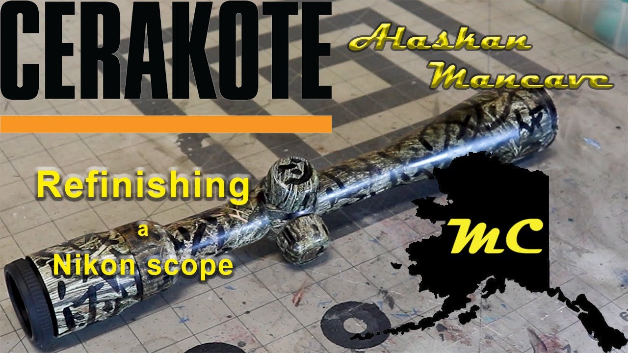 Painting a scope with Cerakote - YouTube