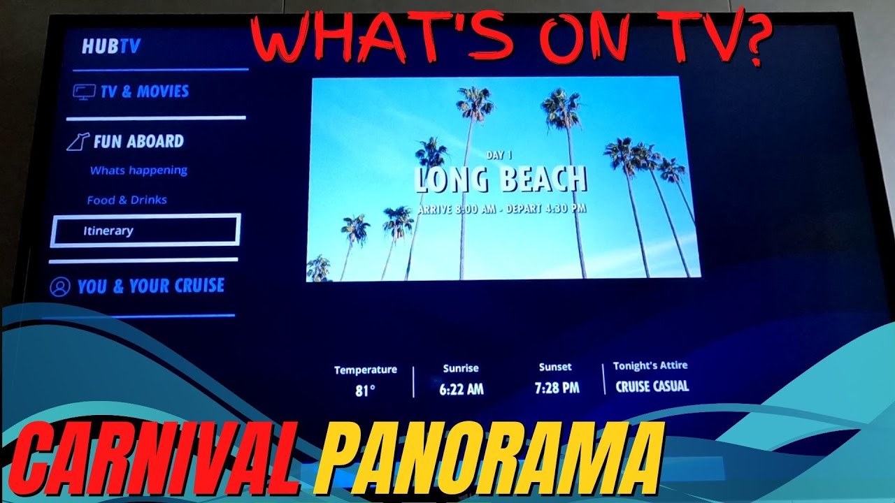 Your Guide to Carnival Panorama's TV: Channels & Information Available ...