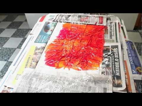 Cling Wrap Art - YouTube