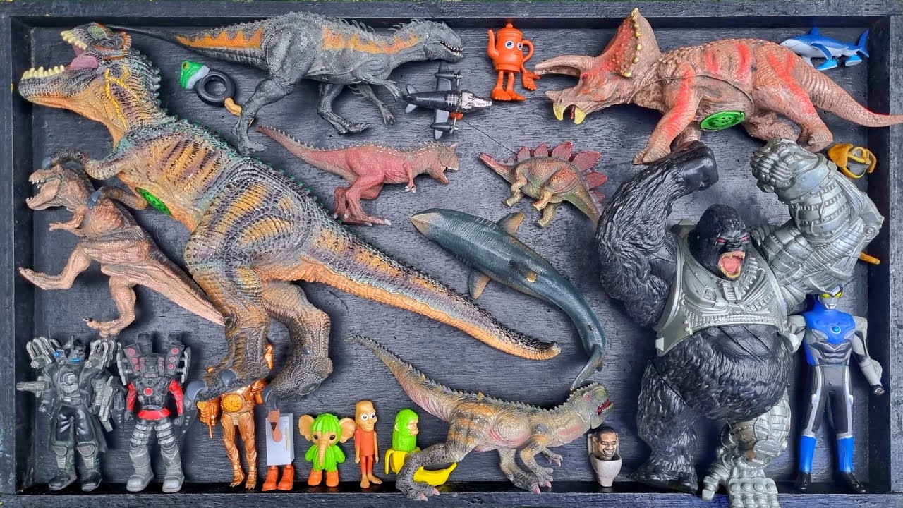 Membersihkan Dinosaurus Jurassic World Dominion 2 : T-Rex, Godzilla ...