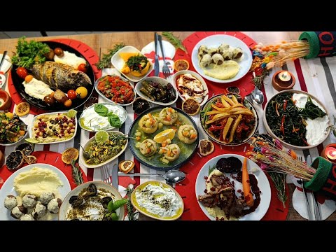 Yılbaşı Davet Menüsü, Tarifler ve Sofra Hazırlığı, Meze, Zeytinyağlı ve Yemekler #yılbaşı #menu