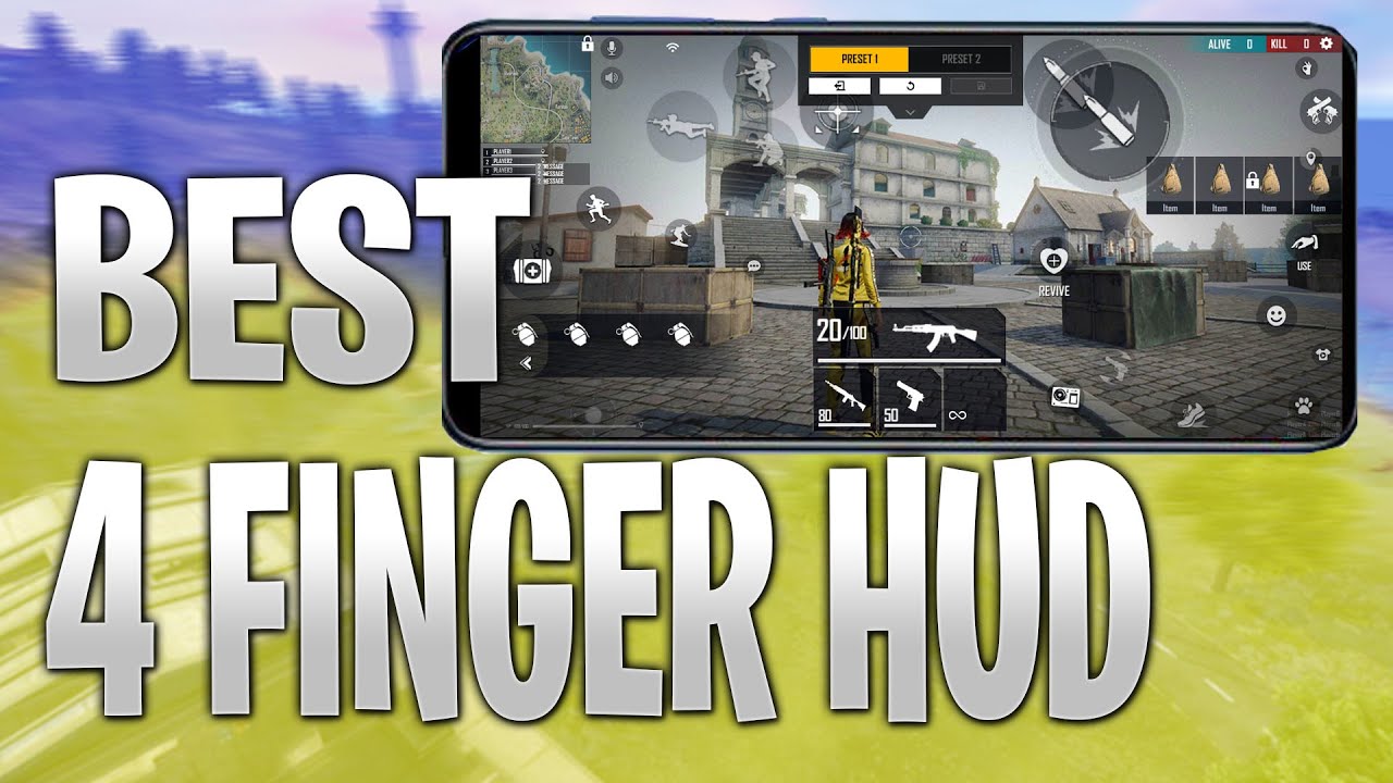 4 Finger Custom HUD in Free Fire / Best 4 Finger Claw Free Fire - YouTube