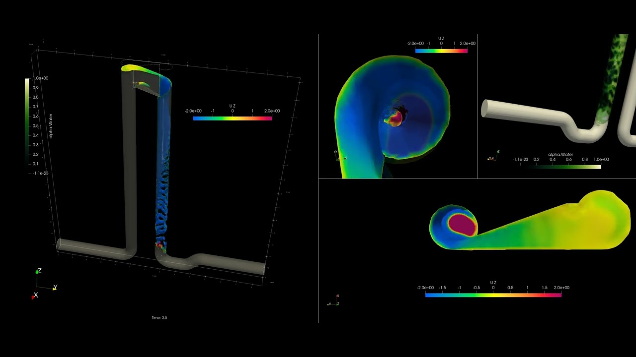 Vortex Drop Shaft CFD - YouTube
