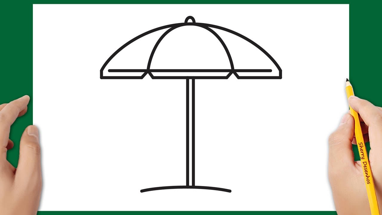 Como desenhar um guarda-sol - YouTube