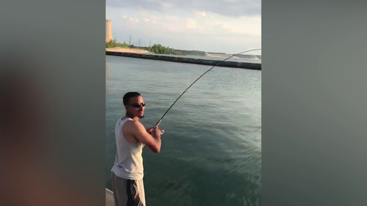 Summer Skamania fishing (Michigan City Lighthhouse) - YouTube