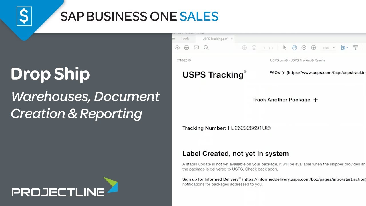 SAP Business One Drop Ship | Warehouses, Document Creation & Reporting ...