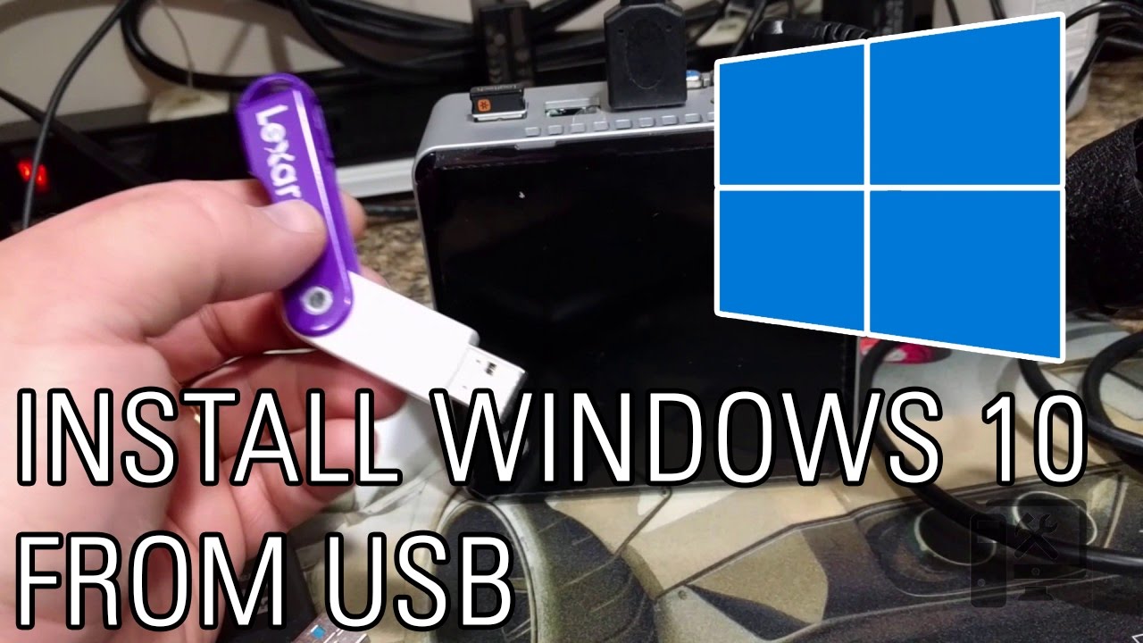 How to Install Windows 10 from a USB Flash Drive - YouTube