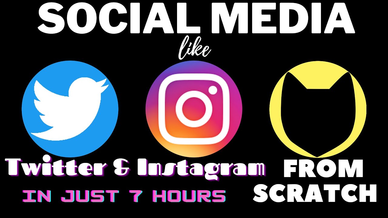 Build Social Media App Like Twitter & Instagram From Scratch [TRAILER ...
