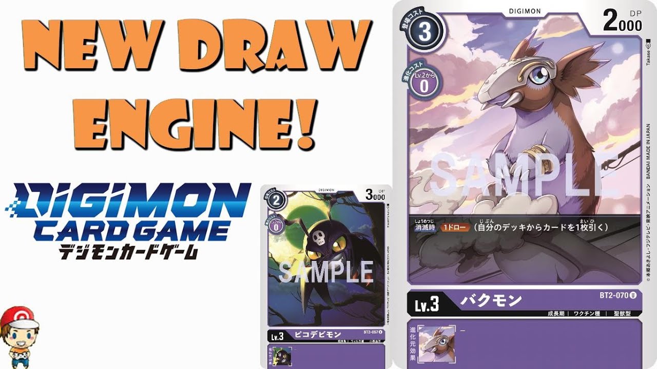 Purple Digimon Have a Draw Engine Now! (Tapirmon is Adorable!) (New ...