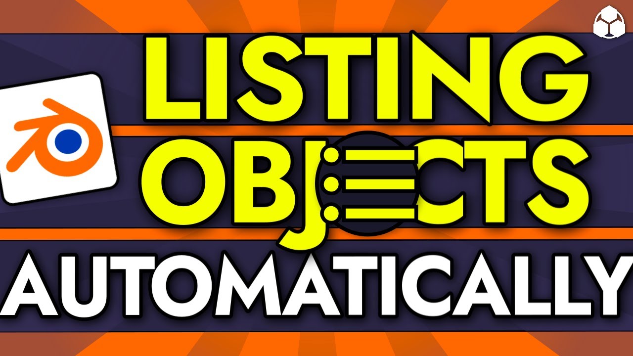 Listing Objects With Blender Scripting is EASY! - YouTube