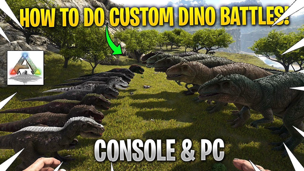 How To Do Custom Dino Battles In ARK! (Console & PC) - YouTube