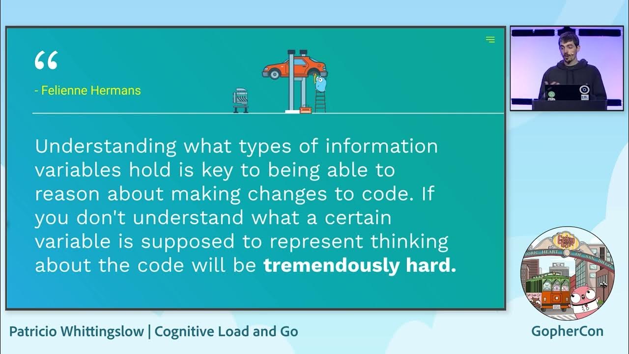 GopherCon 2023: Cognitive Load and Go - Patricio Whittingslow - YouTube