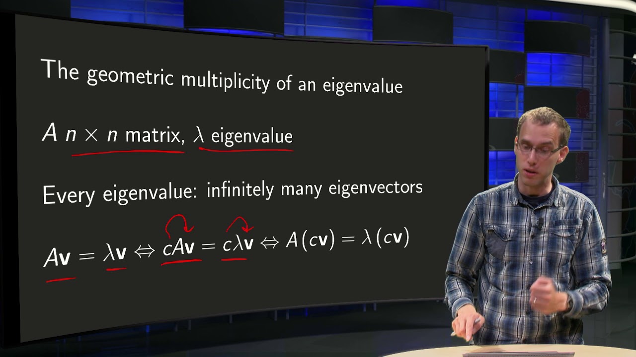 The geometric multiplicity of an eigenvalue - YouTube