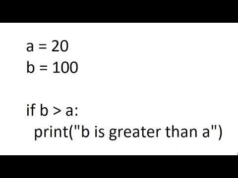 Python If statement example - YouTube
