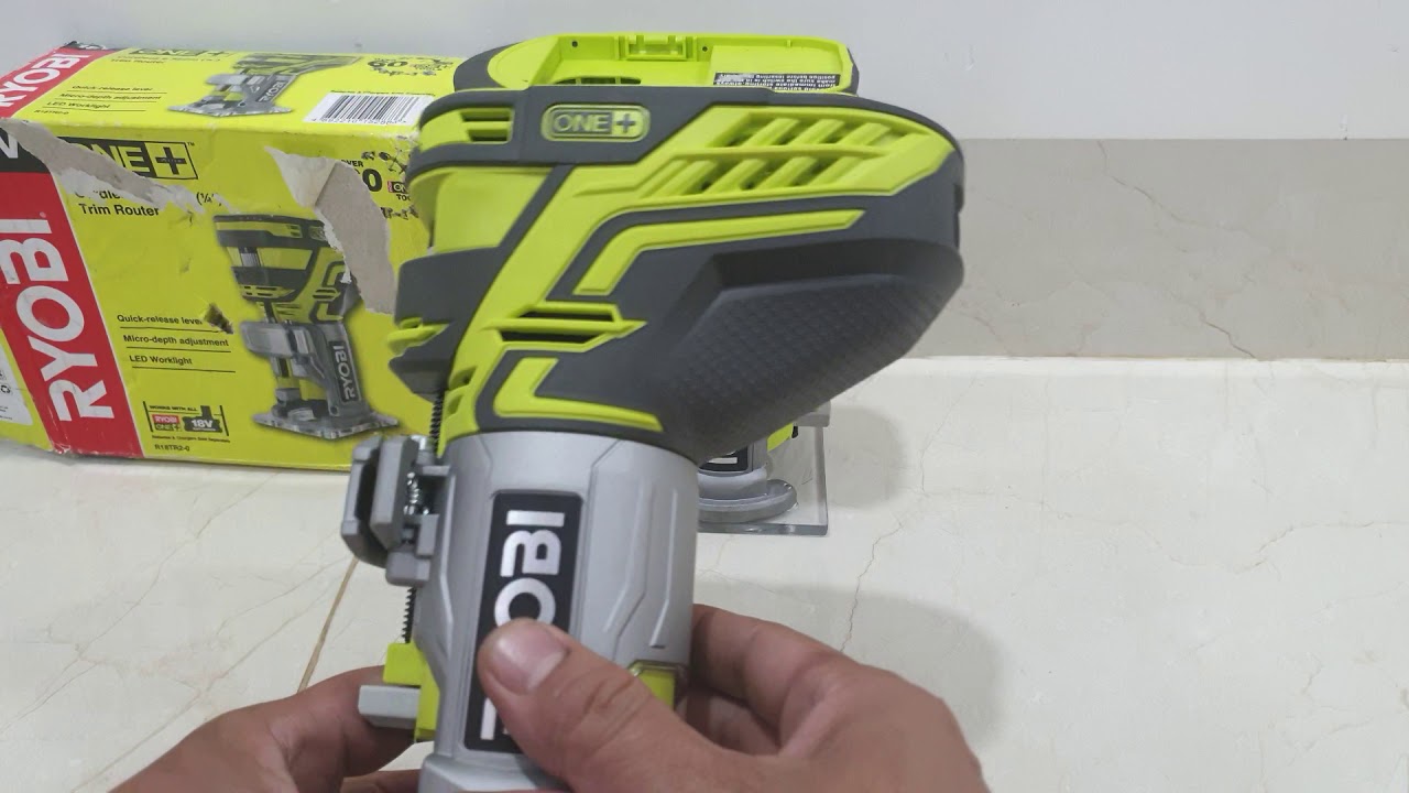 Phay pin Ryobi 18v R18TR2 Giá 1tr9 - YouTube
