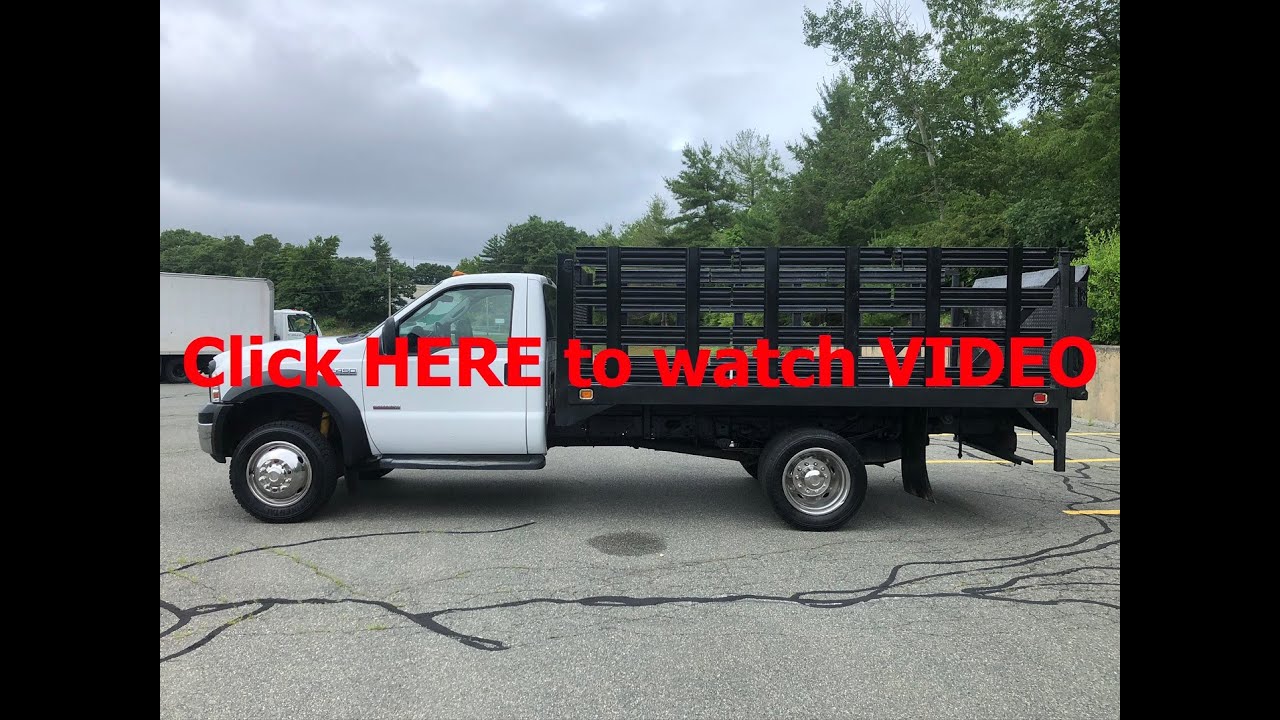 2007 Ford F-450 XL Rack Body Flat Bed w/Lift Gate 6.0L Powerstroke ...