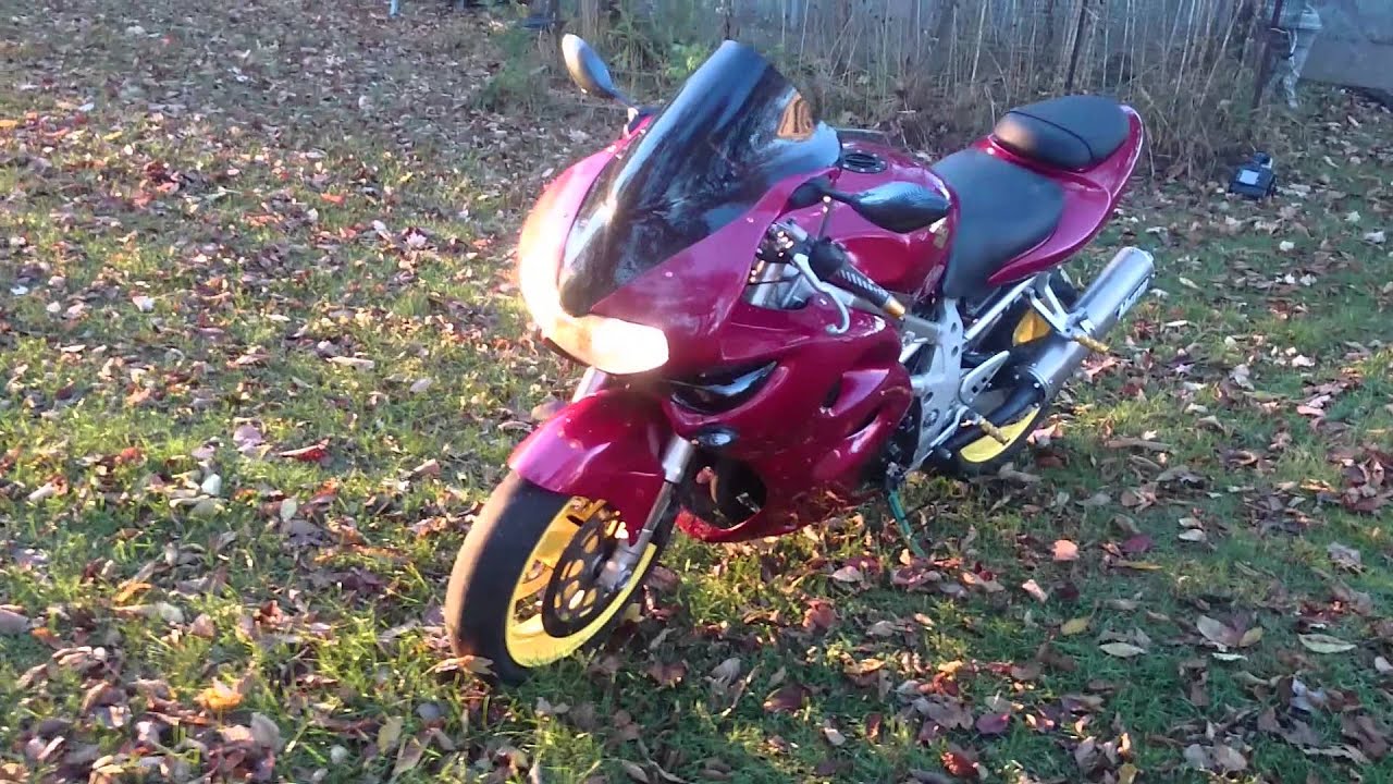 97 Suzuki Tl1000s walk around w/Muzzy exhaust - YouTube