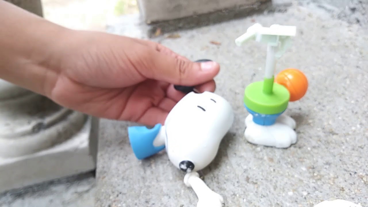 Snoopy McDonalds toy smashed by sledge hammer*Crazy Before After* - YouTube