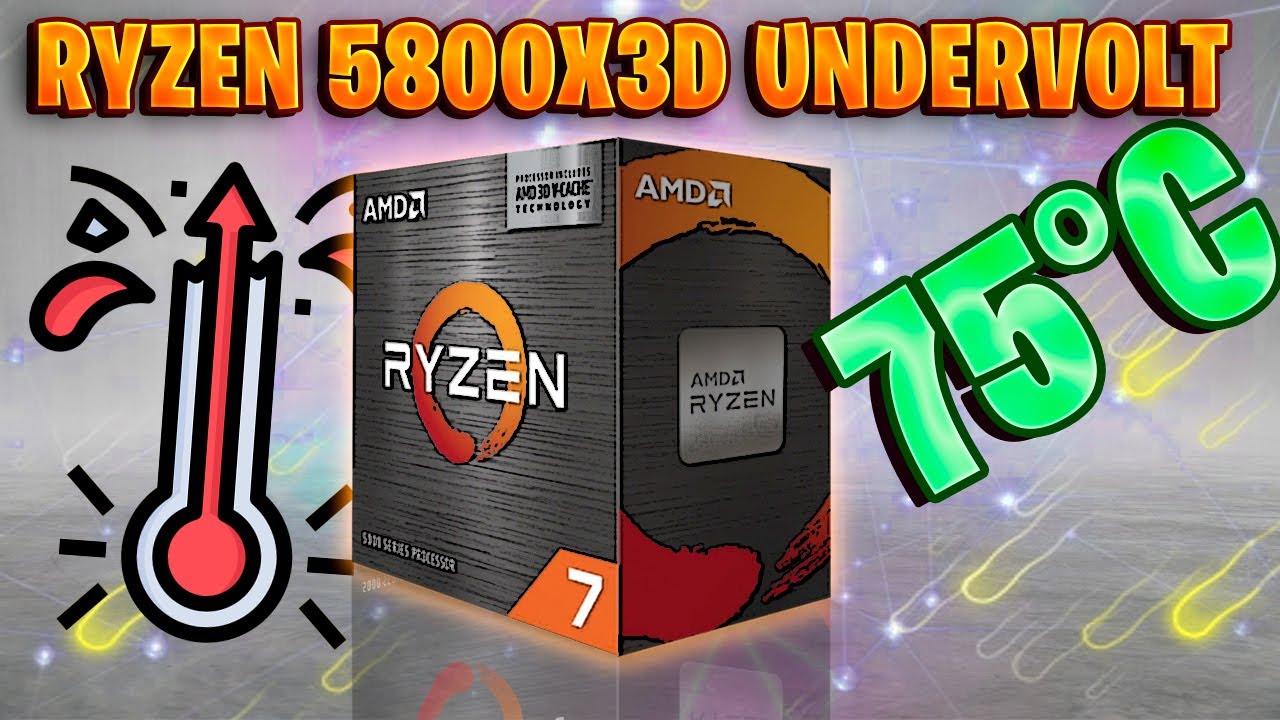 Lower Ryzen 5700x3D 5800x3D Temps 🌡| Undervolt using PBO2 on startup ...