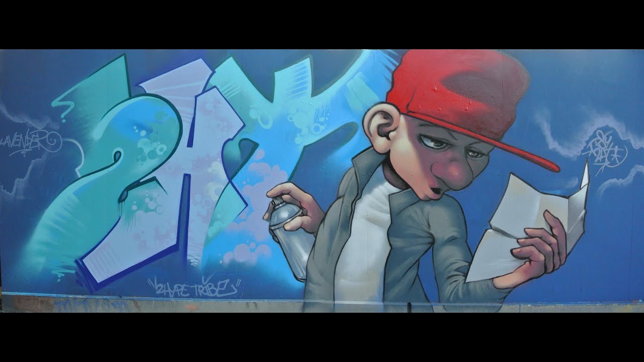 Time Lapse Graffiti by PSY-2HT 9-9-2015 - YouTube