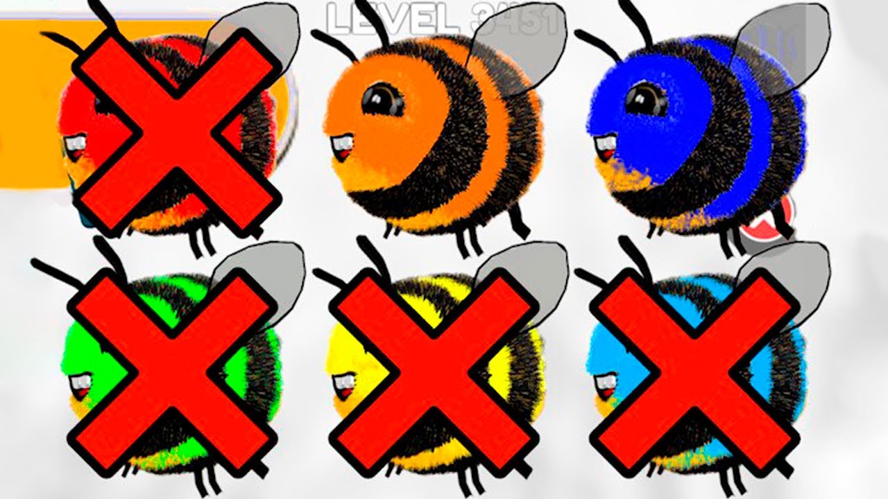 Going Ball - Six Colored Bee Ball Who is Win? Race-577 - YouTube