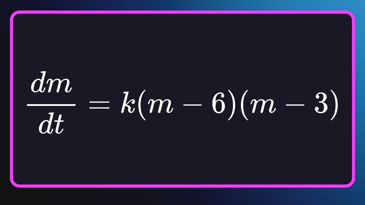 Can You Solve This Worded Differential Equation? | A Level Maths - YouTube