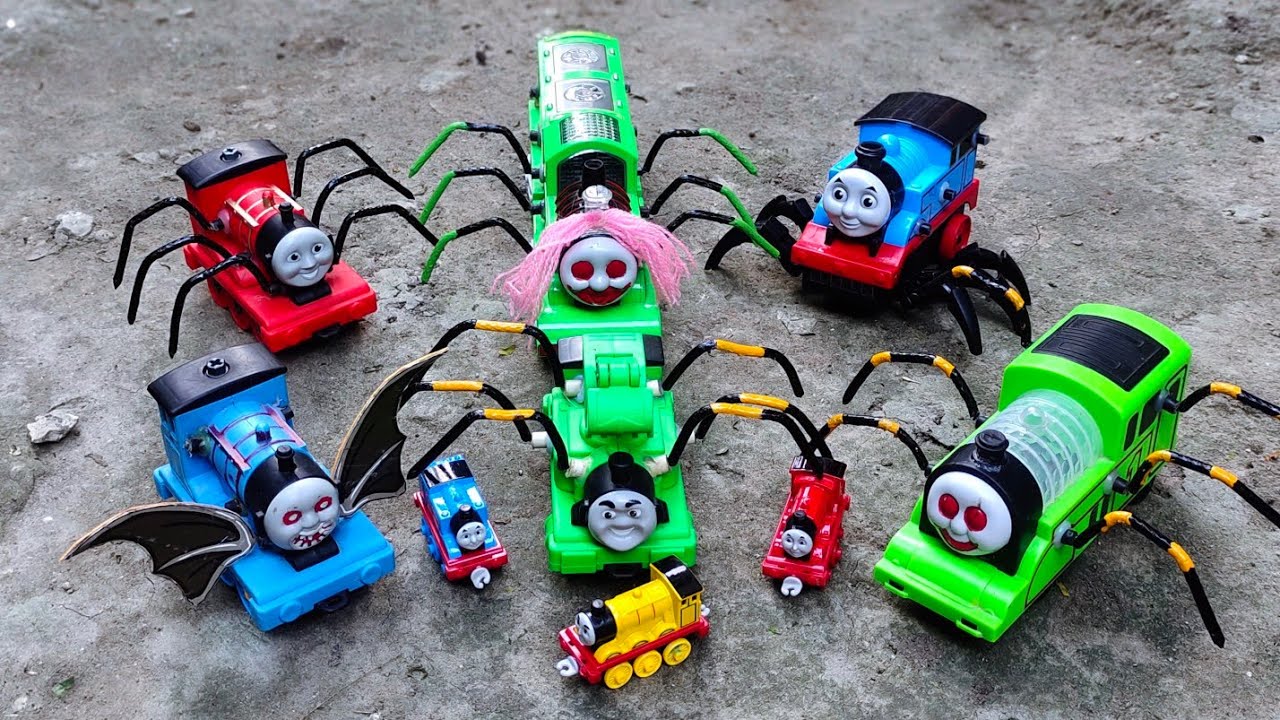 Bermain Kereta Api Hantu Laba-laba, Thomas and the Friends, Mobil Laba ...