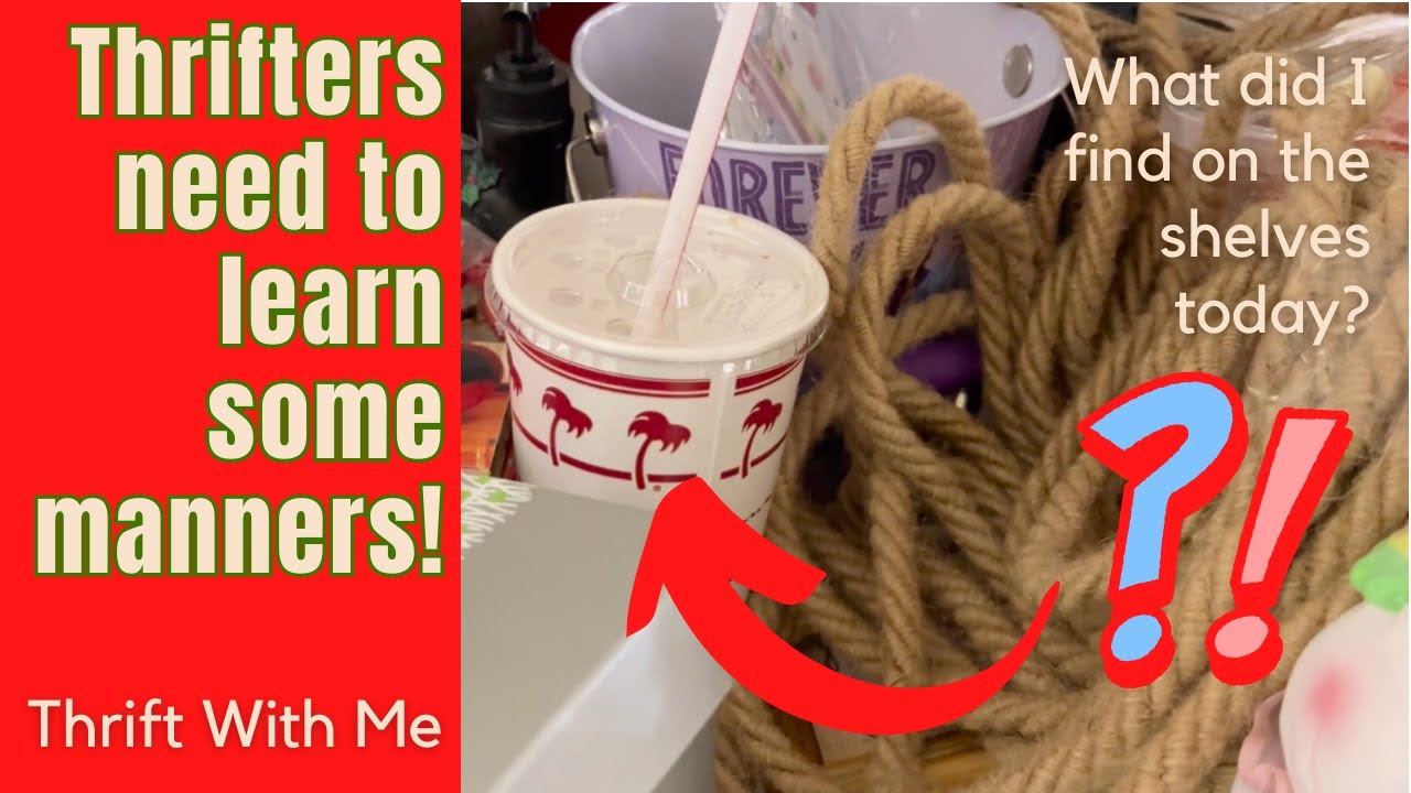 What a mess! What's going on? Are these thrift stores so messy because ...