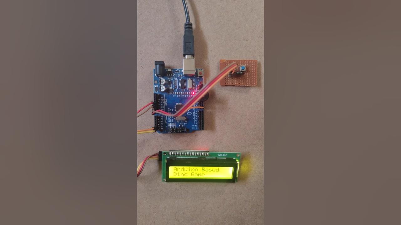 Dino game using Arduino Uno #arduino #diy #scienceproject #google # ...