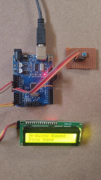 Dino game using Arduino Uno #arduino #diy #scienceproject #google #gaming - YouTube