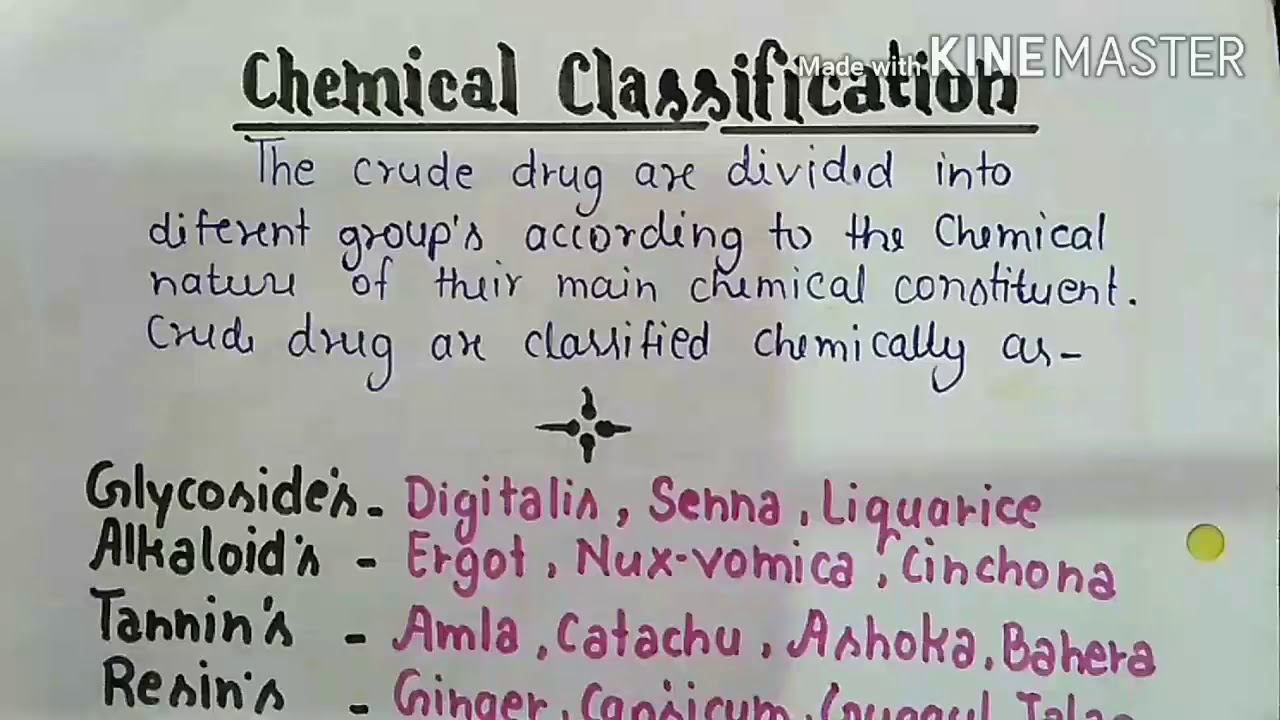 Chemical classification - YouTube