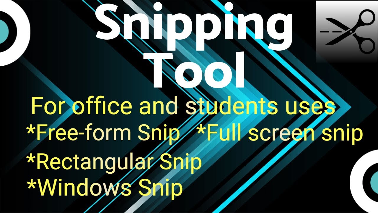 Snipping Tool | Windows ka Cutting tool | Snipping tool ko kaise use ...