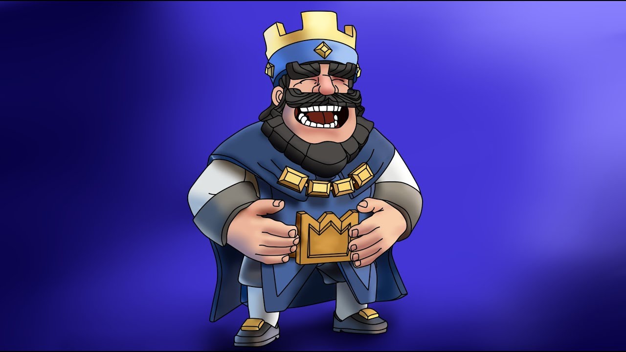 DESENHANDO REI AZUL DO CLASH ROYALE - SPEED ARTE #5 - YouTube