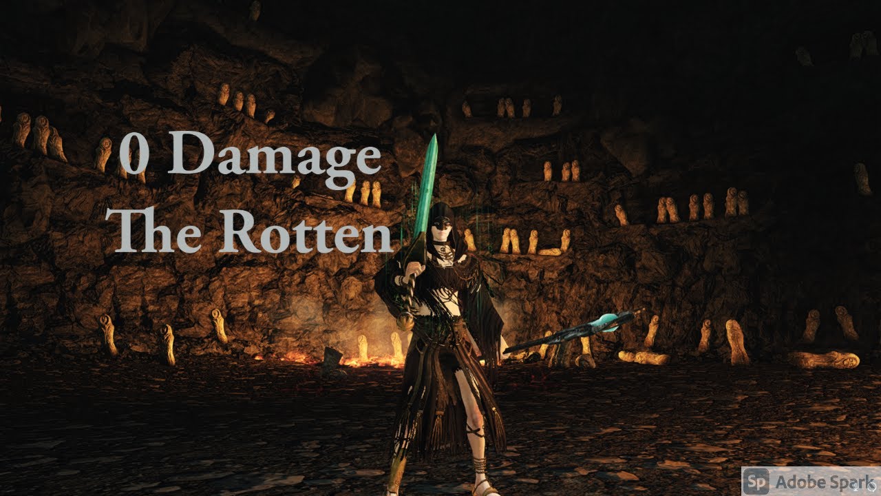 NG 0 Damage The Rotten - NO SHIELD, SOLO [DS2] - YouTube