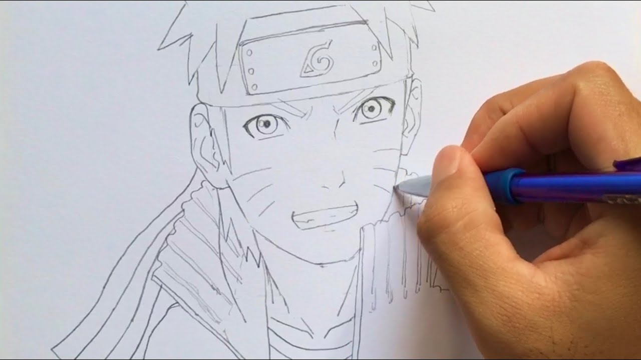 Drawing NARUTO | How To Draw NARUTO SHIPPUDEN | Step By Step - YouTube