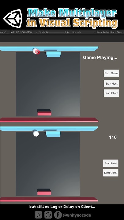 Easy To Make Multiplayer Game In Unity With No Code Gamedev Madewithunity Unitynocode Youtube