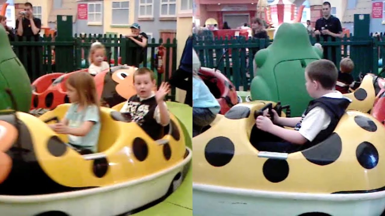 George rides on Ladybird Ride at Butlins Bognor Regis - YouTube