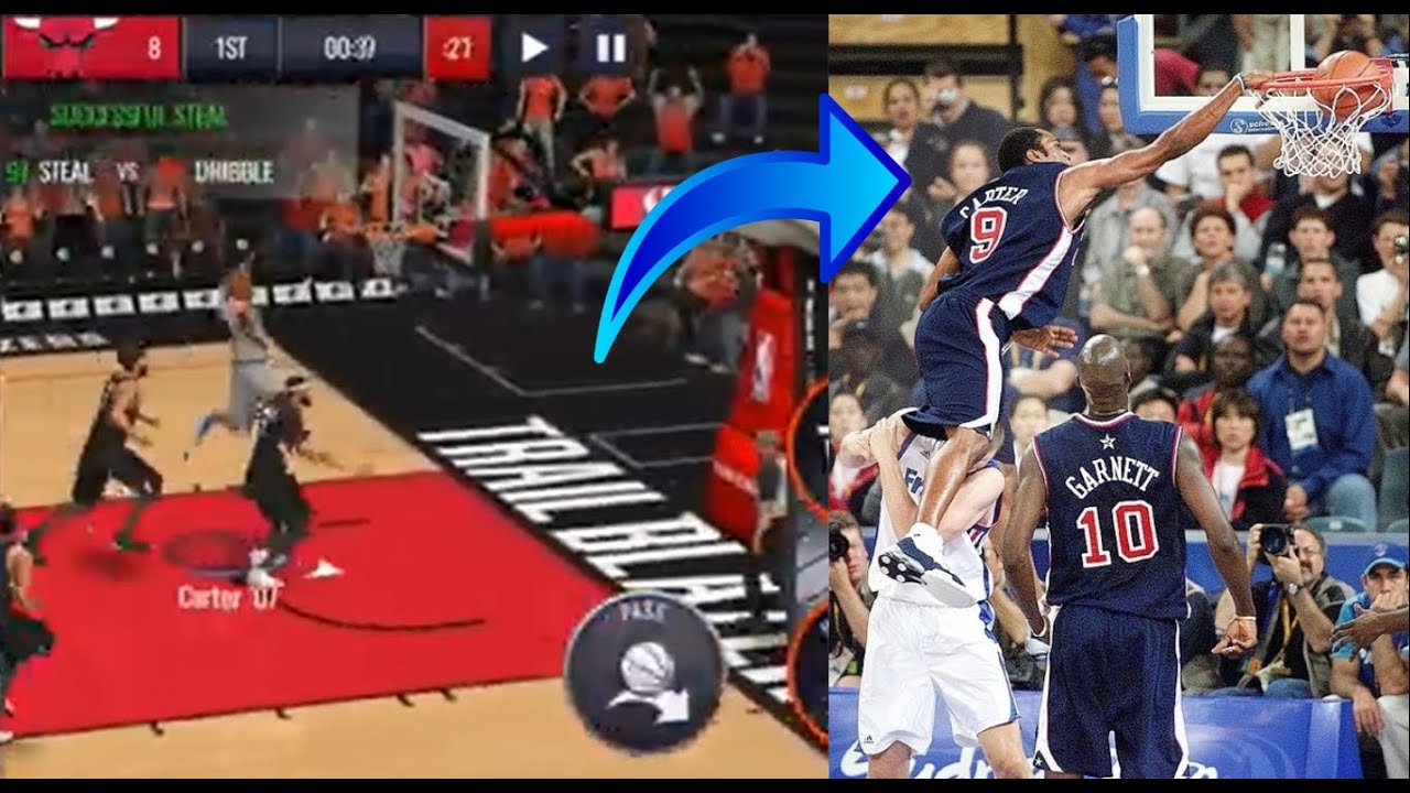 Trying To Recreate The Iconic Vince Carter Dunk Over Someone In NBA ...