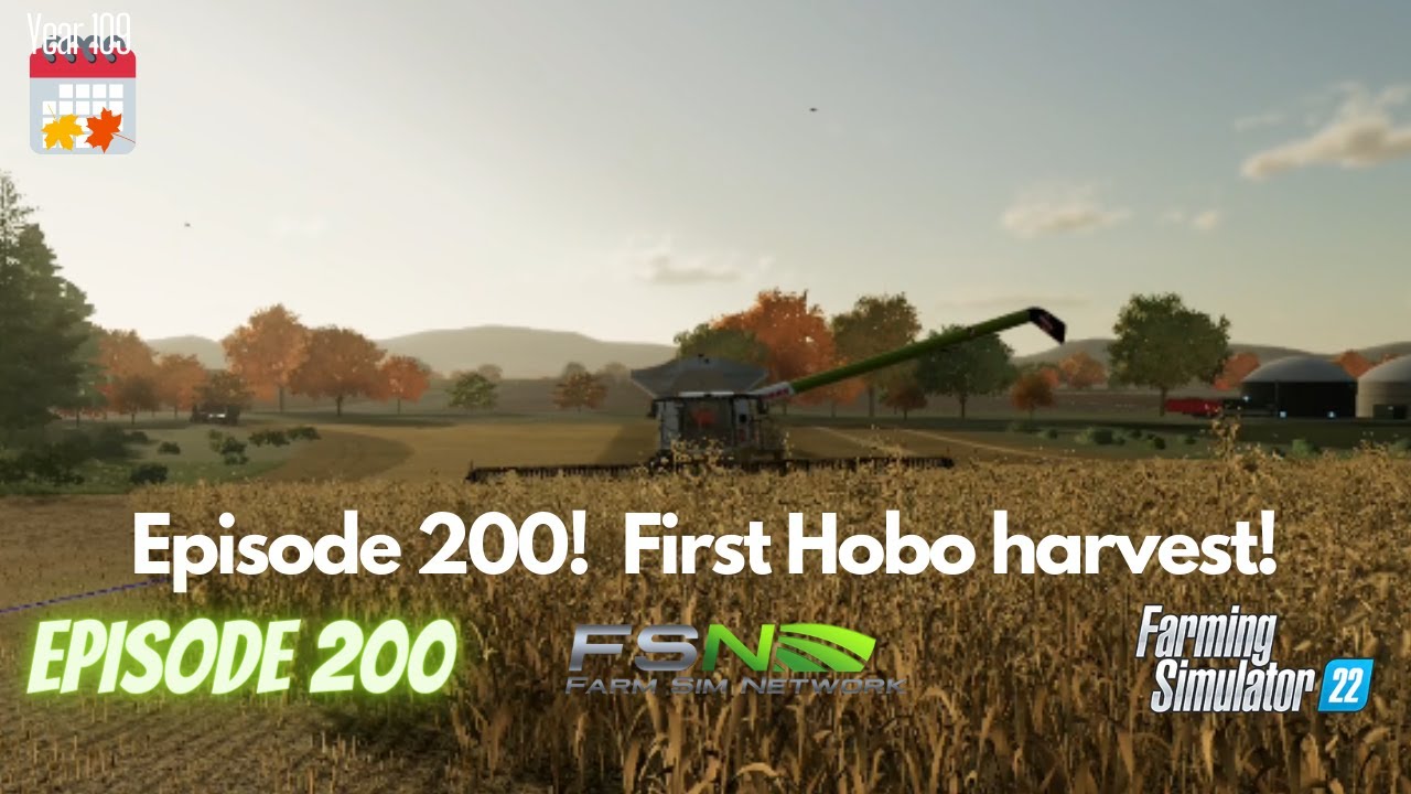 FIRST HARVEST ON NEW FARM! | Farming Simulator 22 | FSN - Episode 200 ...