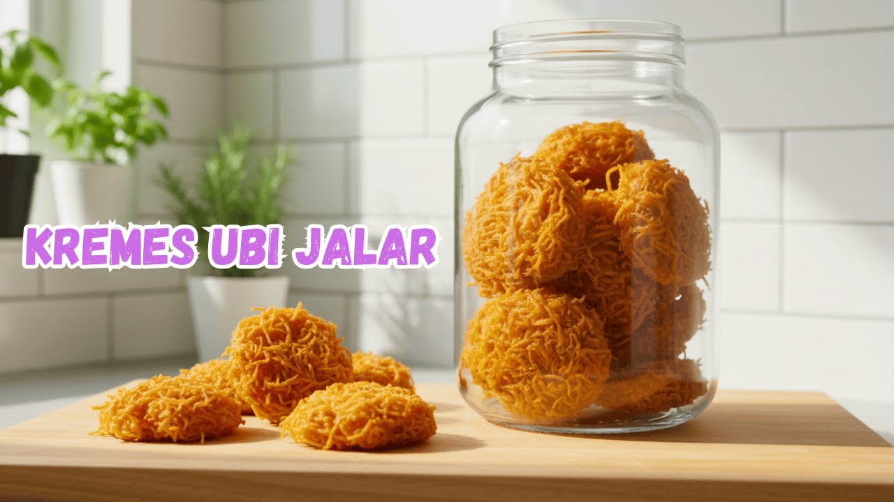 CARA BIKIN KREMES UBI JALAR SUPER RENYAH | RESEP GRUBI CARANG MAS - YouTube