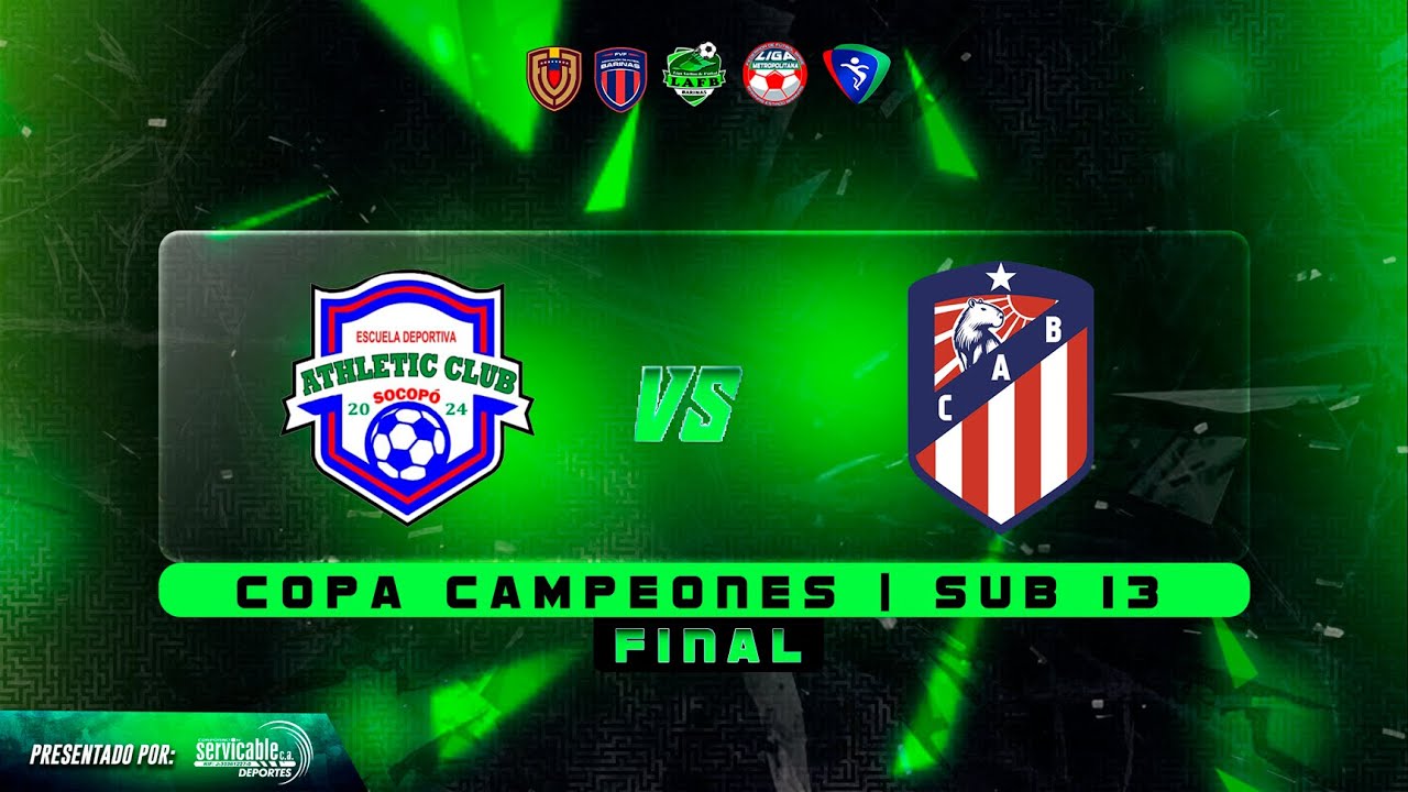 ATHLETIC CLUB SOCOPÓ Vs CLUB ATLÉTICO BARINAS | FINAL | SUB-13 | COPA ...