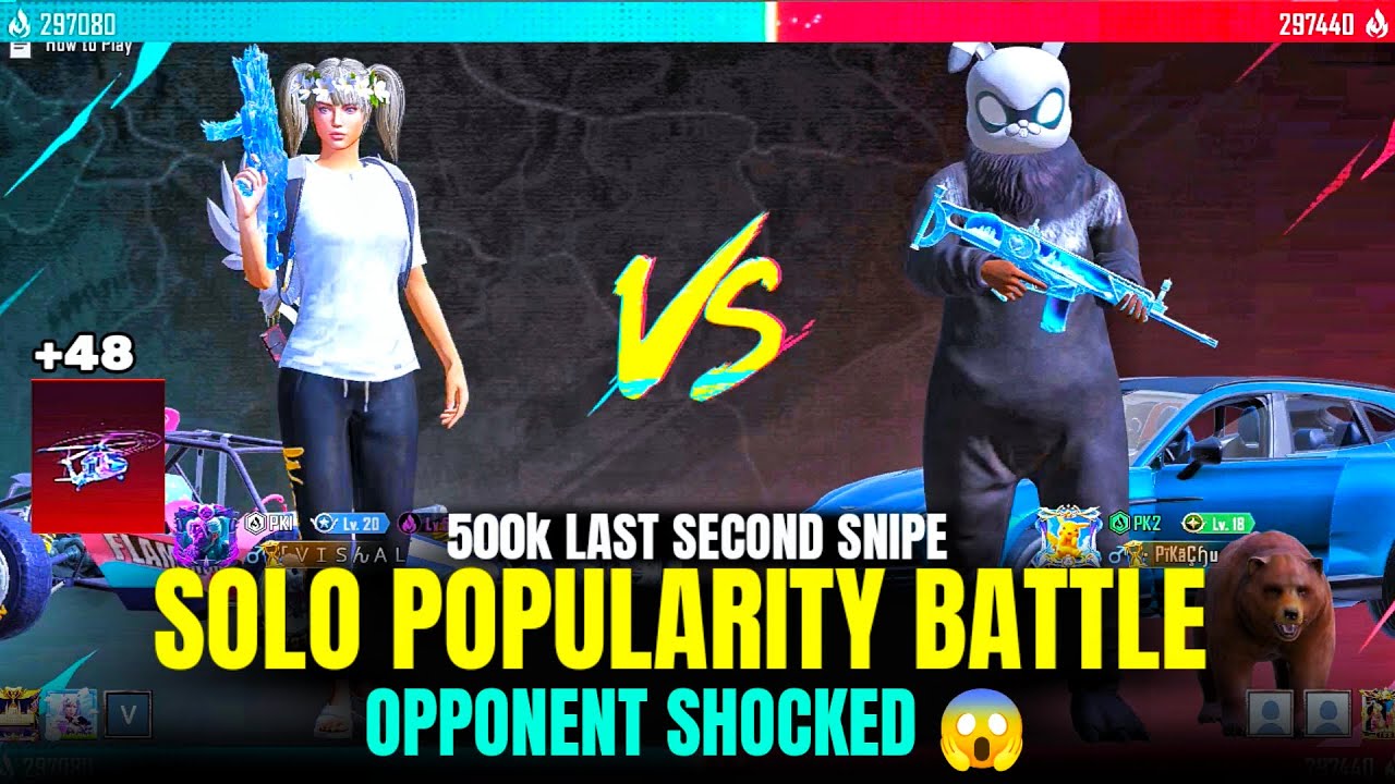 🤬 Ego battle 500k Helecopter Snipe 😱🔥 - Last Minute Popularity Battle # ...