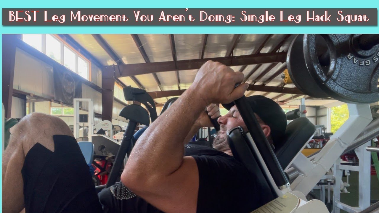 BEST Leg Movement You Aren't Doing: Single Leg Hack Squats!!! - YouTube