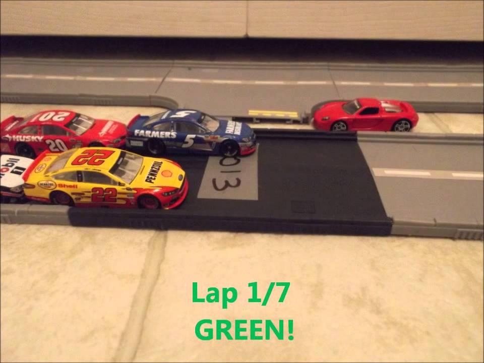 2013 Nascar Stop Motion Race 1 - YouTube