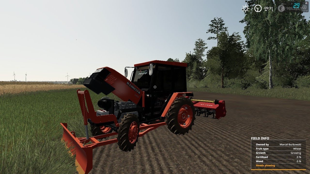 Farming Simulator 19 (รีวิว)รถไถ่Kubota_3408 ก็แรงเหมือนกันน่ะเนี้ย ...