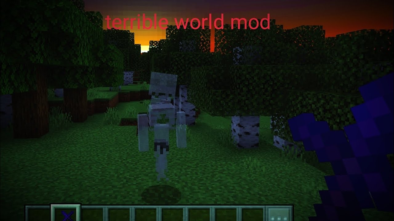 terrible world mod in Minecraft PE - YouTube